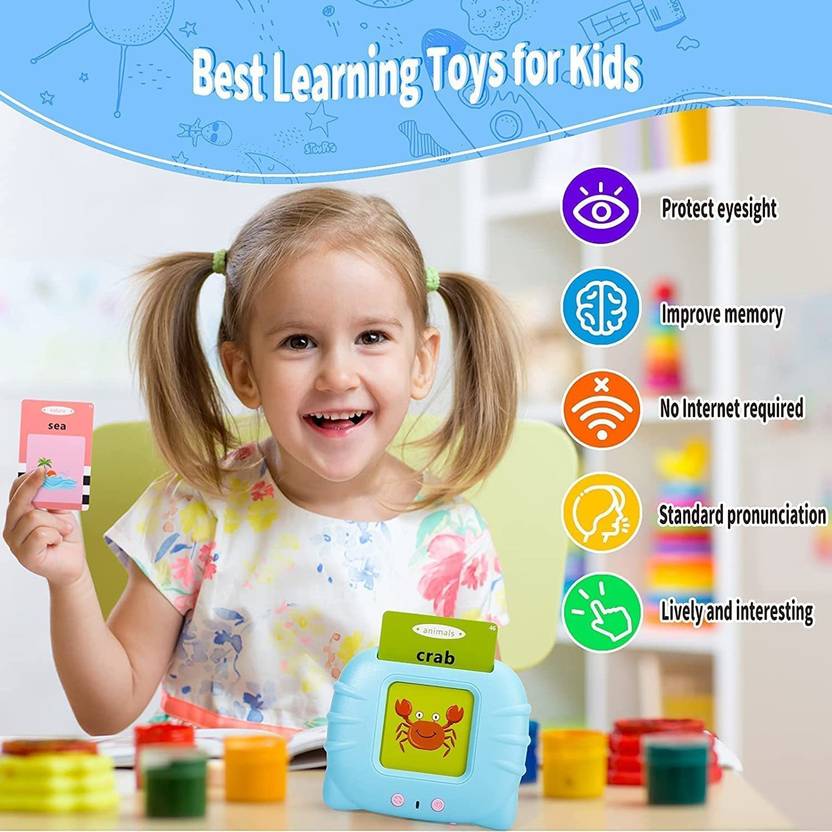 KITTY FLEX Talking Flash Cards Learning Toys, Educational Toddlers Toys ...