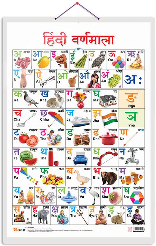 Hindi Varnamala Early Learning Educational Chart for Kids | 20"X30 ...