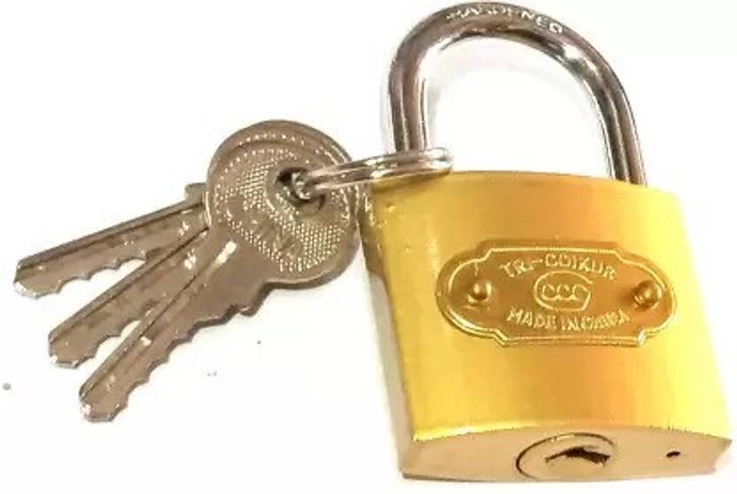 MEIBAO Lock Heavy Ultra Key 50 mm, Size 7/5 cm Lock (Gold) Lock - Buy ...