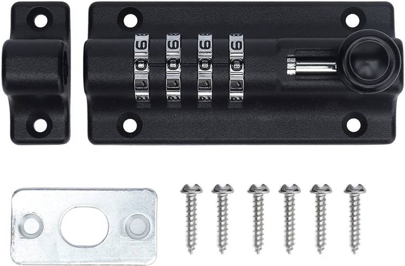 Store2508 Combination Lock 4 Digit Number Lock Latch Bolt for Cabinets ...