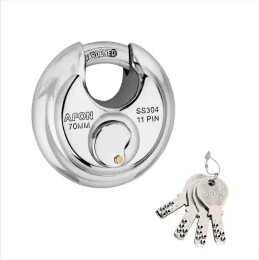 Laxmi Enterprises S.S 304 Stainless Steel 11 Pin Disc Lock with 4 Ultra ...