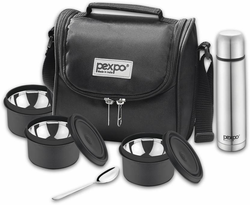 Flipkart.com | pexpo Steel Meal Box Royal with Vacuum Insulated Flask ...