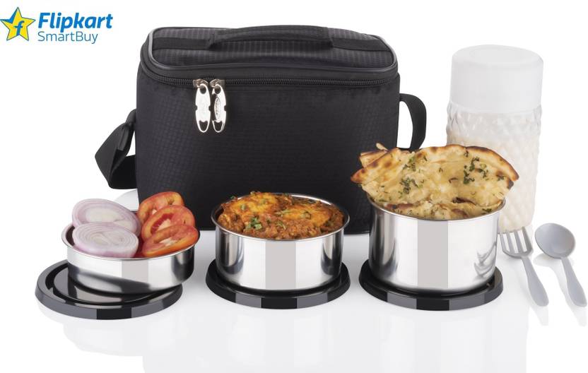 Flipkart.com | Flipkart SmartBuy NEW CONCEPT OF TIFFIN SET IN BLACK ...