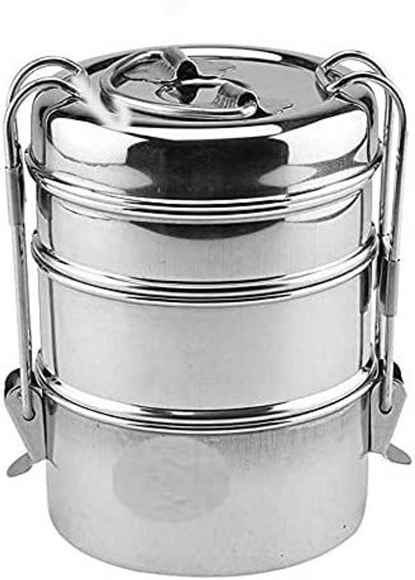 Flipkart.com | SAVAGE stainless steel 3 layer tiffin box (pack of 1) 3 ...