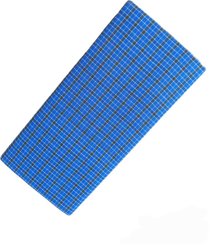 Loom Creations Checkered Dark Blue Lungi Price in India - Buy Loom ...