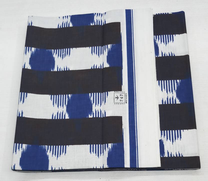 kibs Polka Print Dark Blue Lungi Price in India - Buy kibs Polka Print ...