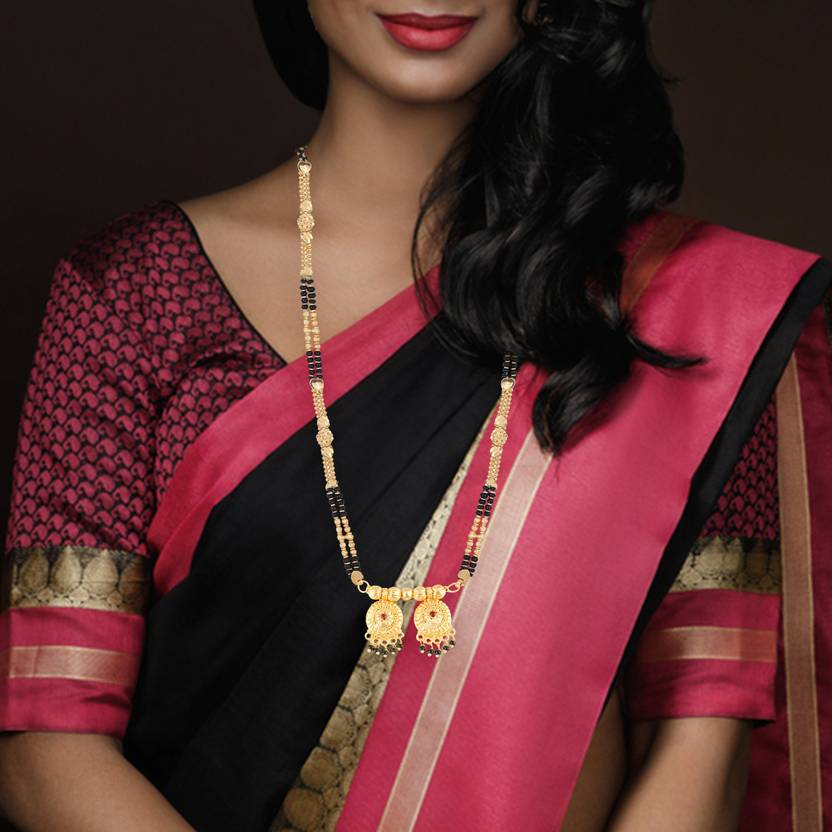 MEENAZ vati mangalsutra 2 wati maharashtrian design marathi temple ...