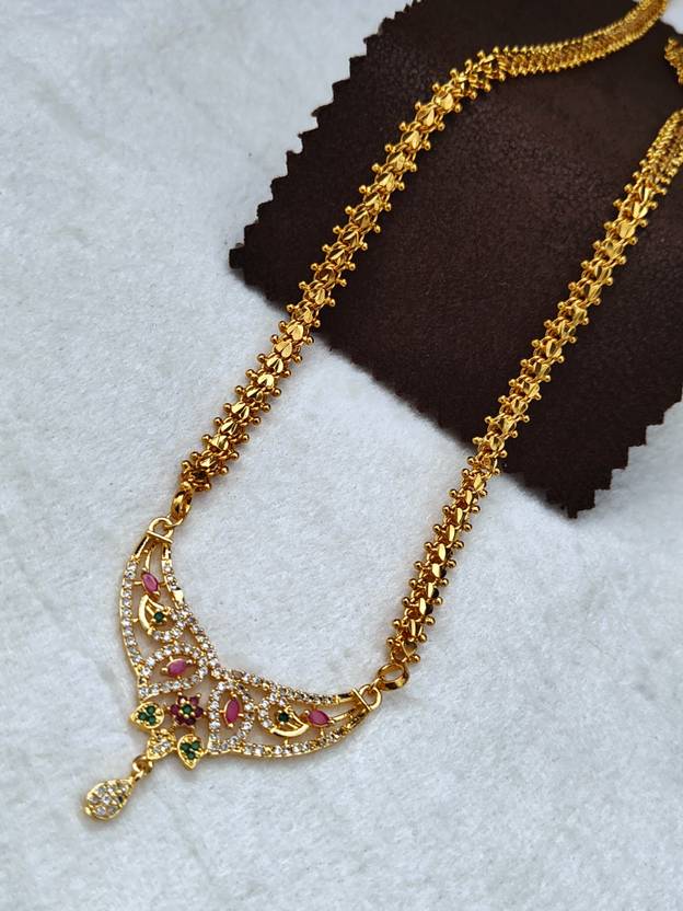 VARNIJEWELLS DILL RAVA MANGALSUTRA (MOPU M.S./Mangalyam/Murukku Chain ...