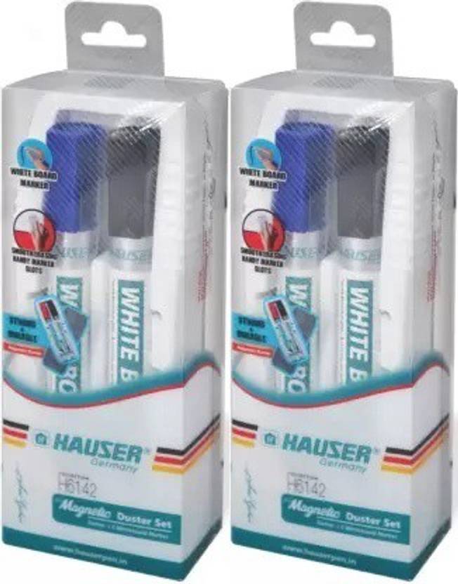 Flipkart.com | HAUSER Whiteboard Markers + Duster Set (Set of 3 ...