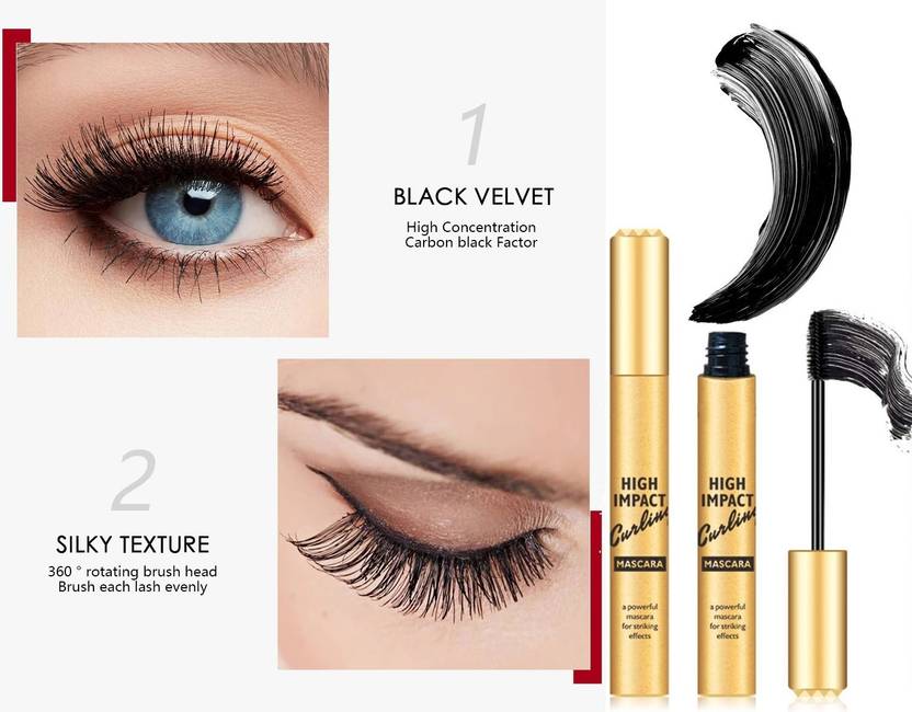NADJA NEW STUNNING EYE MAKEUP LOOK LONG WEAR BLACK MASCARA 10 ml ...