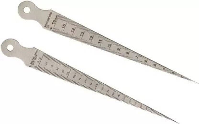Azlaan Bore Gauge / Taper Gauge 1-16 MM Stainless Steel Hole Size Gauge ...