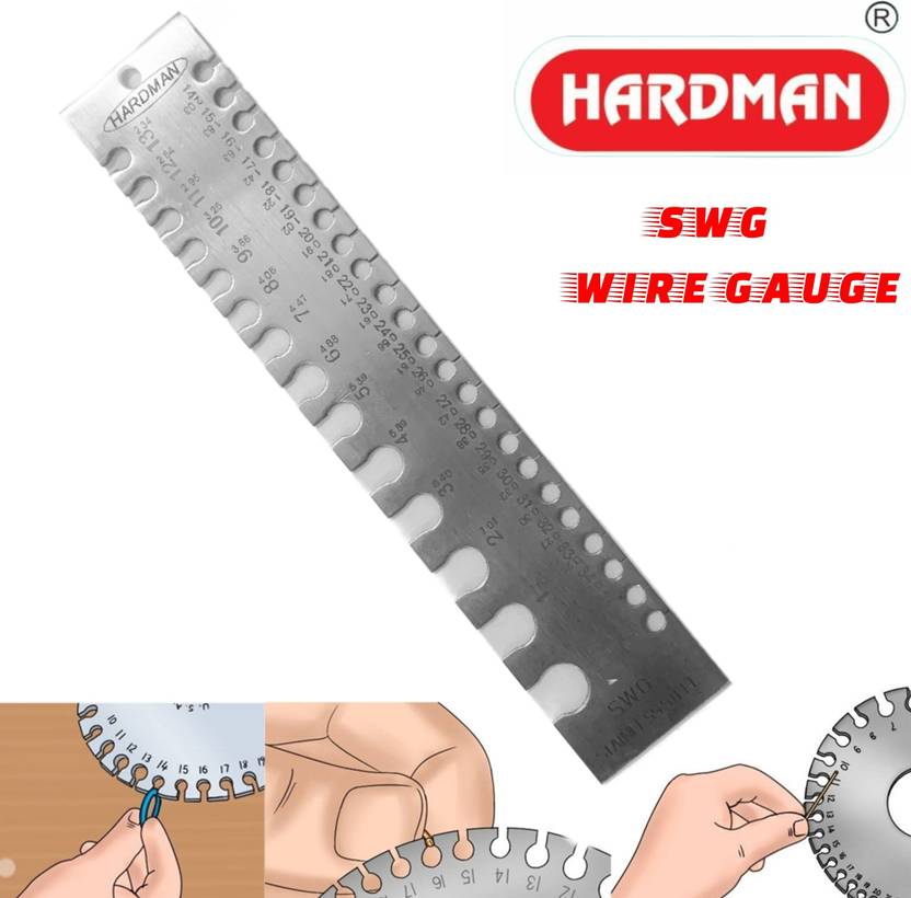 HARDMAN SWG 1 TO 36 MM STANDARD WIRE GAUGE RECTANGULAR Hole Gauge Price ...