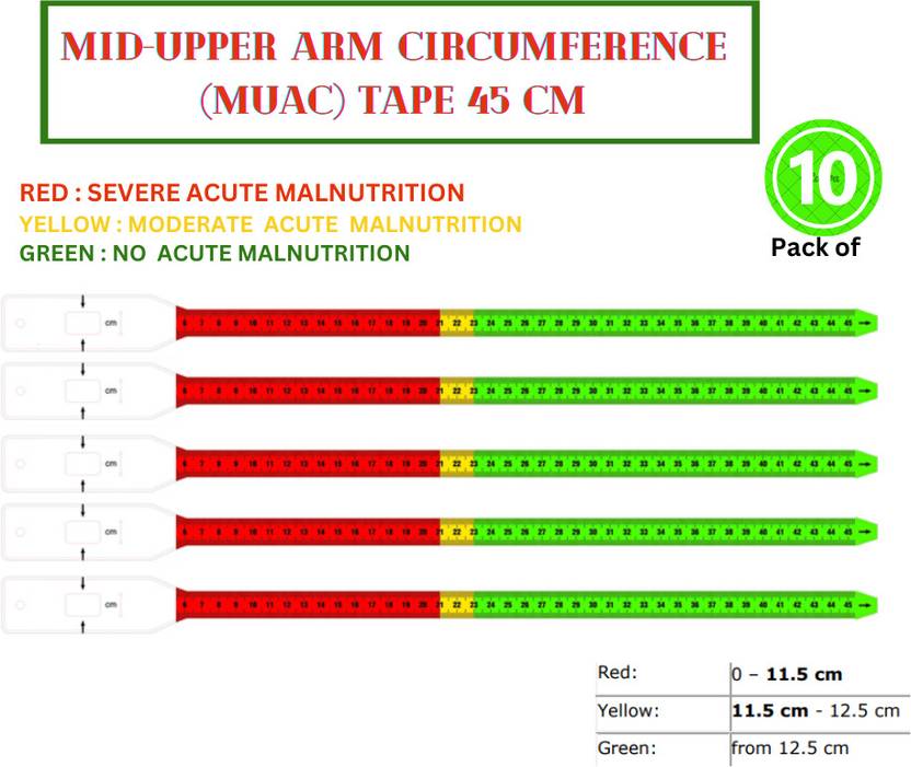 3S Mid-Upper Arm Circumference (MUAC) 45Cm for Children,Pregnant women ...