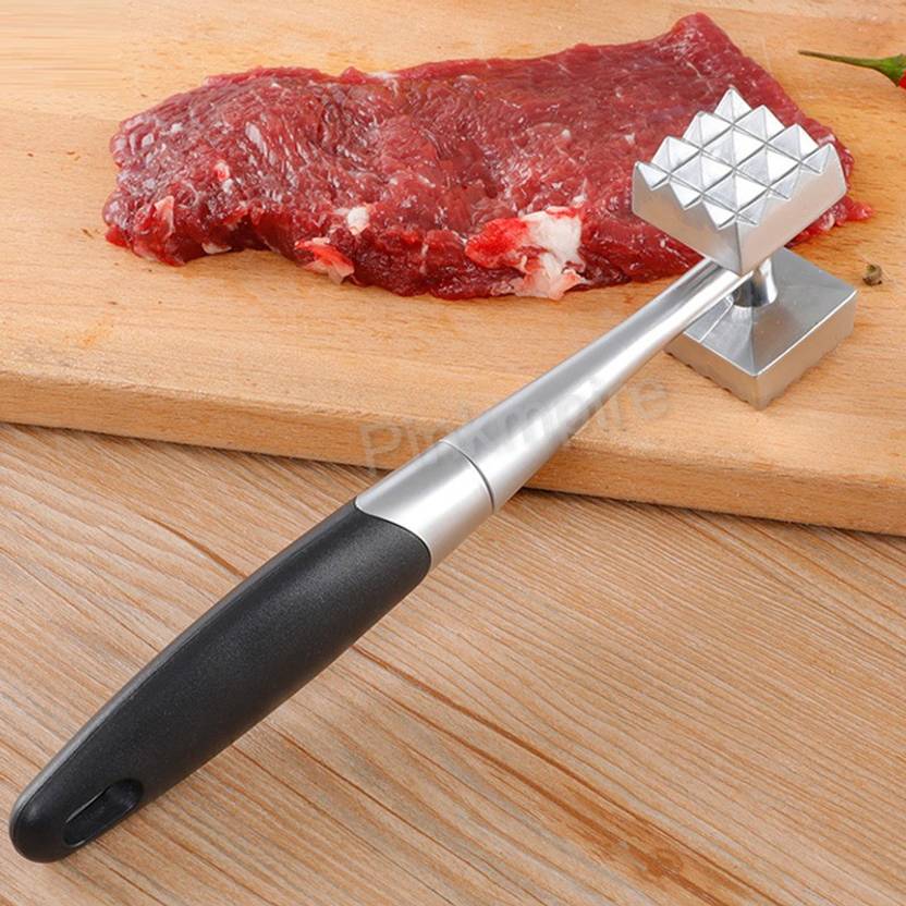 Pinkmpire Dual Sided Chicken Meat Tenderizer Hammer Pounders Rubber