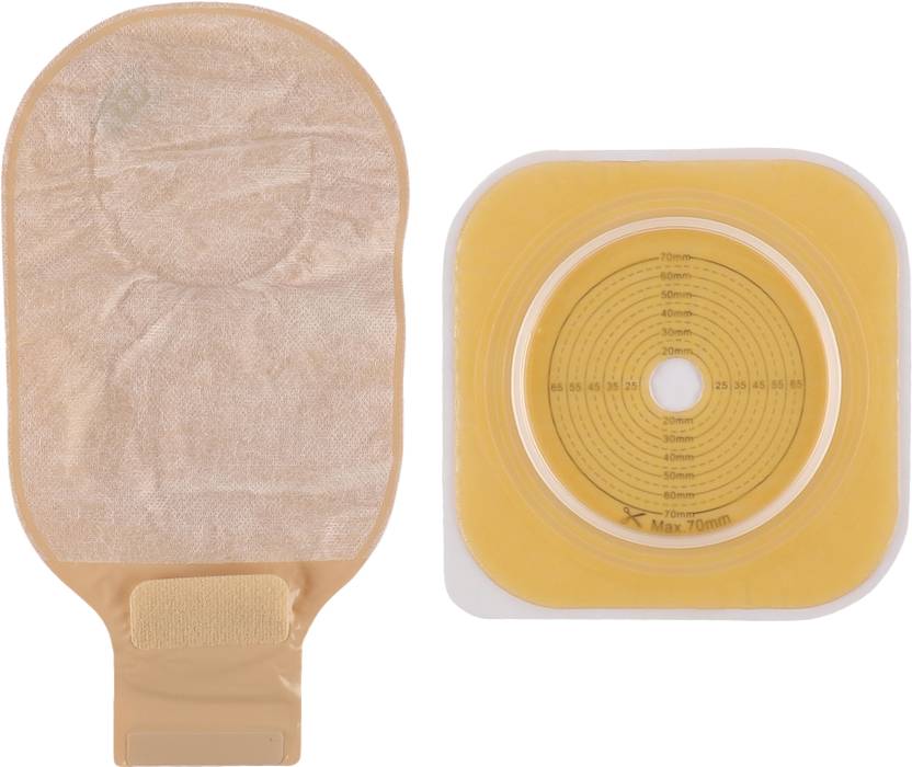 Bao Health Pack of 1 Set of Flange and Pouch ( 70mm for Colostomy and ...
