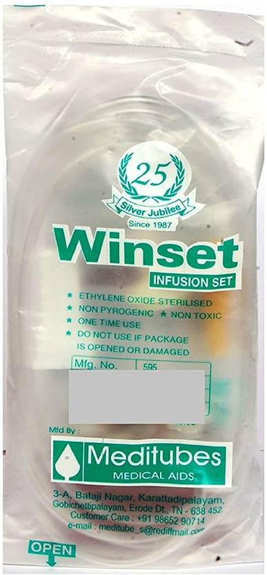 Meditubes Winset IV Set (Pack of 50) Medical Needle Price in India - Buy Meditubes Winset IV Set ...