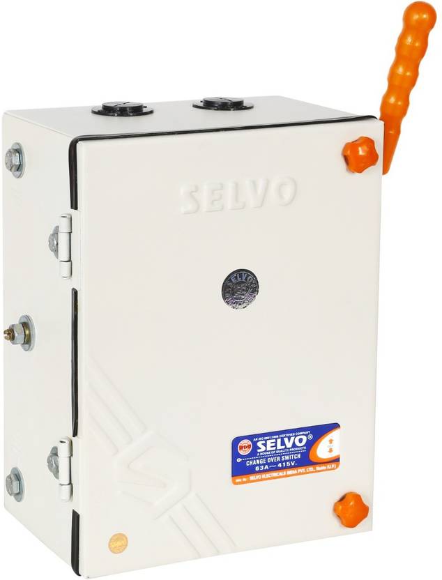 Selvo 63 Amps 240 Volts Offload Double Pole Changeover Metal Electrical ...