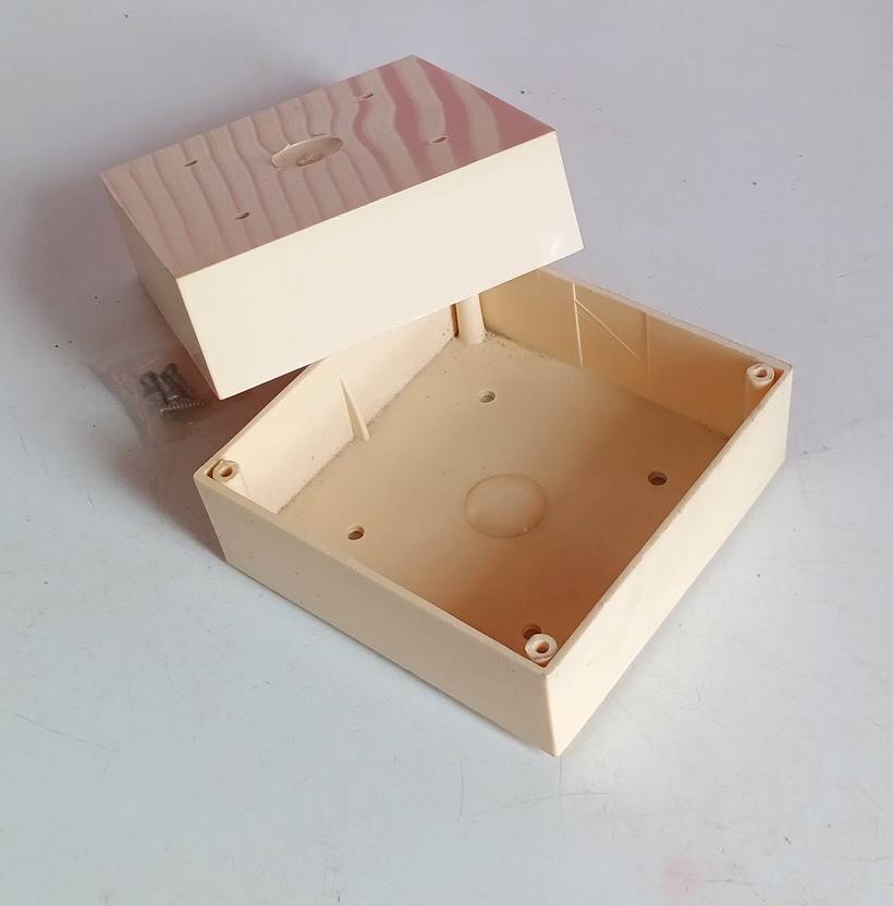 Hardware PVC Modular Surface Box 4 x 4 inch (2 Pcs) Metal Electrical ...