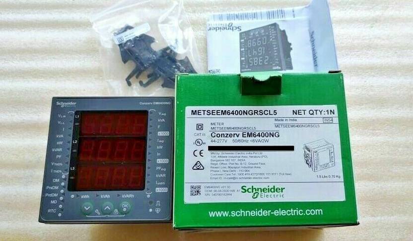 Schneider Electric METSEEM6400NGRSCL5 EM6400NG RS485 CL-0.5S Metal ...