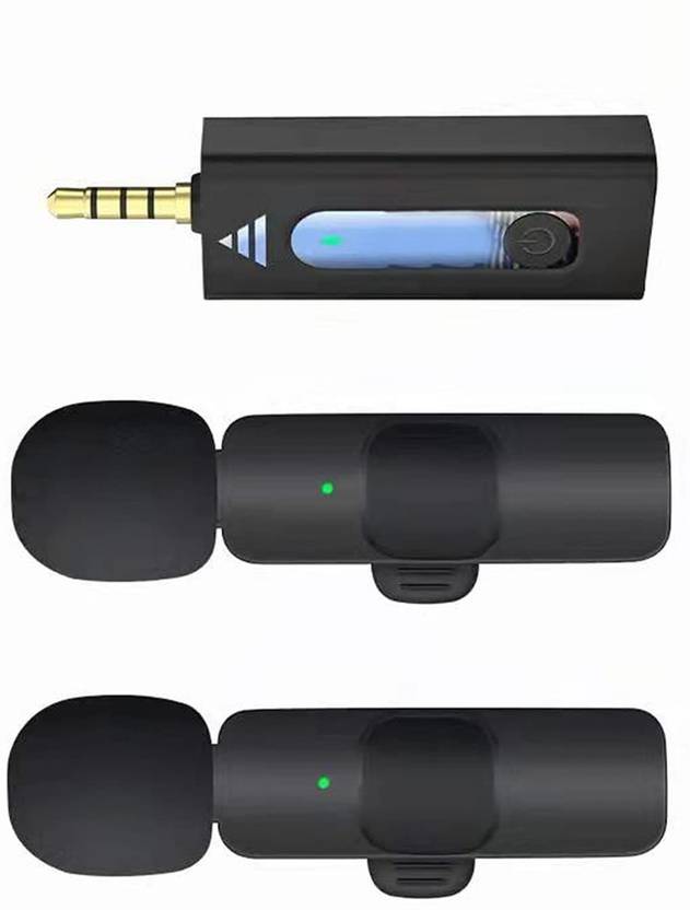 JYTIQ K-35 3.5mm Aux Dual Receivers(2 - Mics 1 Input) Wireless Collar ...