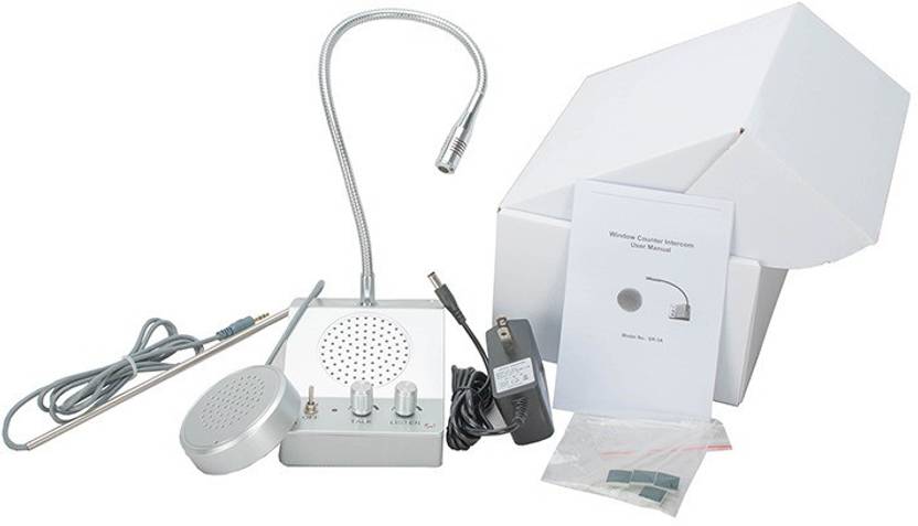 SESTRANGER 2 Way Microphone with Speaker for Counter Communication 3A ...