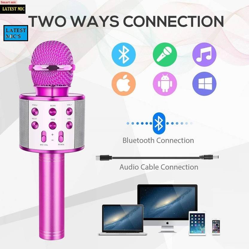 Stybits A481_WS858 LATEST MICROPHONE Wireless MIC COLOR MAY VARY (PACK ...