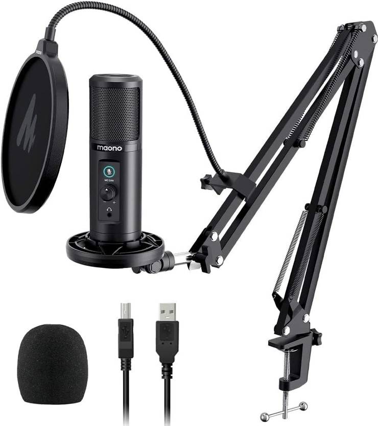 MAONO PM422 Microphone with Zero Latency Monitoring, 192KHZ/24BIT ...