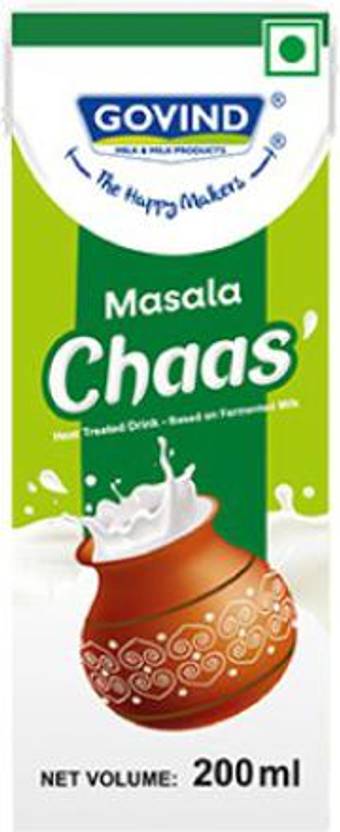 Govind Milk and milk products Tetra Masala Chaas (Pack of 14) Get 1 ...