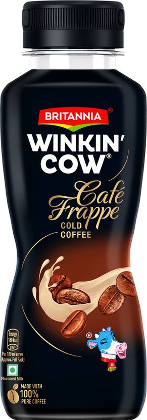 BRITANNIA Winkin Cow Cafe Frappe Cold Coffee Flavoured Milk 180 ml ...