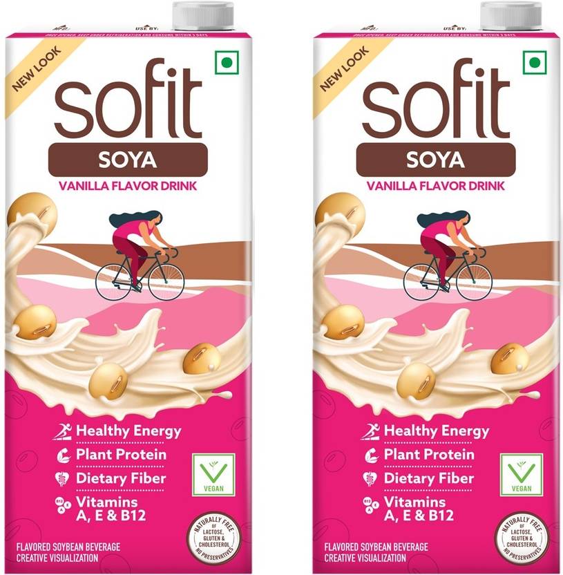 Sofit Soya Vanilla Flavor Drink - Pack of 2 (1 Ltr each) Price in India ...