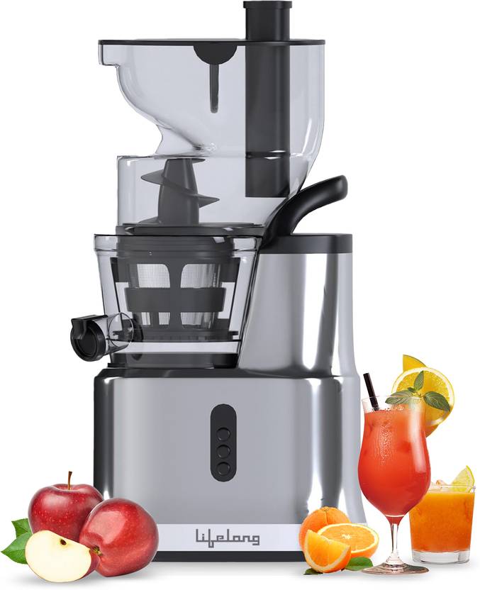 Lifelong LLSJ02 Mach Cold Press Slow Juicer|All-in-1 Fruit & Vegetable ...