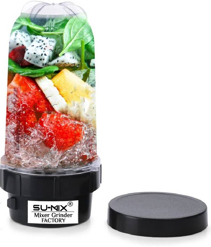 Su-mix Bullet Jar for Mixer Grinder Large Set of 1 (530 ML ) ABS ...
