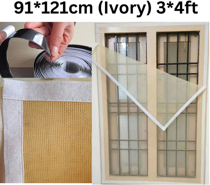 Mosquito Netlon Pre Stitched Fibre Adults Washable 90×120cm 3×4ft ivory ...
