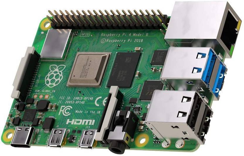 KCKMarket Raspberry Pi 4 Model B Desktop Computer (4GB) Motherboard ...