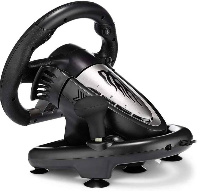 Clubics Racing Wheel - V3 Steering Wheel and Pedals Set (Black, For PC ...