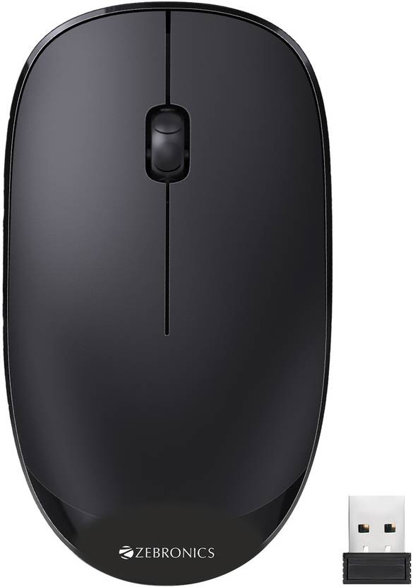 ZEBRONICS Zeb- Haze 2.4GHz Wireless Mouse with up to 1200 DPI, Power ...