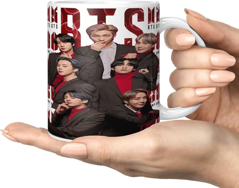 PrintingZone Bts mug Bts signature mug V Suga J-Hope Jungkook Jin Jimin ...