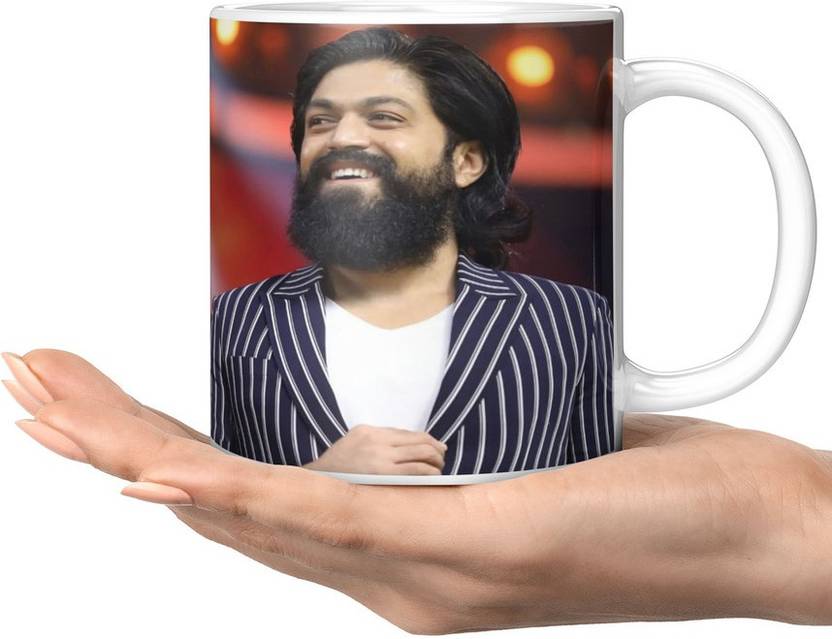 PrintingZone Yash mug Kgf Naveen Kumar Gowda South Indian Hero Cup (HRM ...