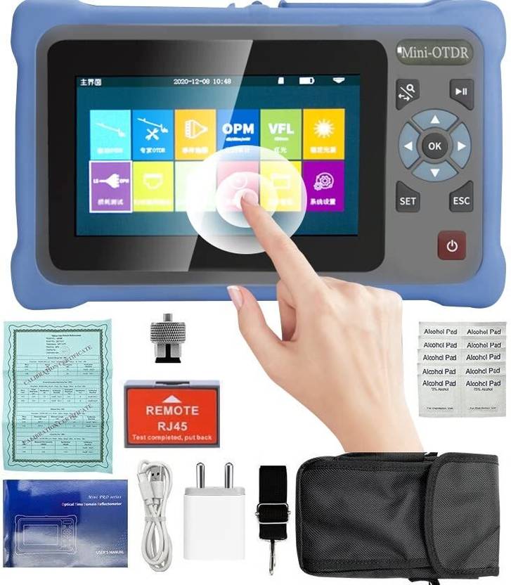 Techtest Touch Screen Otdr 12 Functions in 1 Optical Time Domain ...