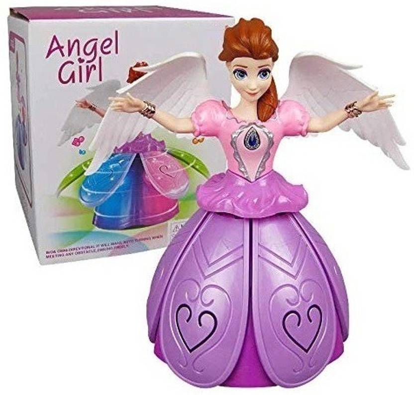 SPKART Angel Doll Musical Cute Princess Dancing Robot Doll Lights and ...