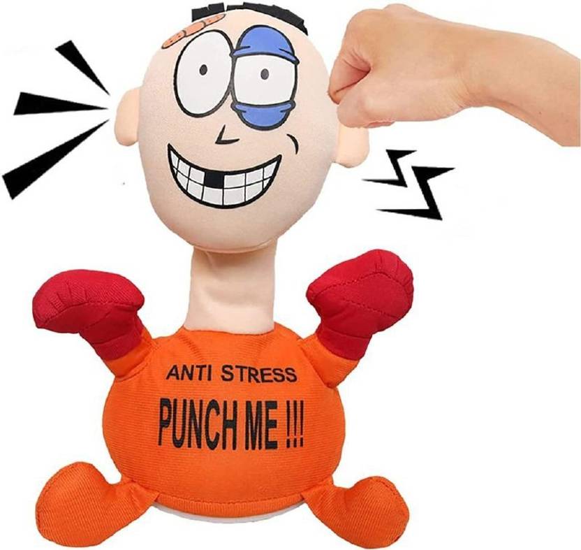 SABIRAT Punch Me Doll, Screaming Anti - Stress Punching Bag Plush[Pack ...