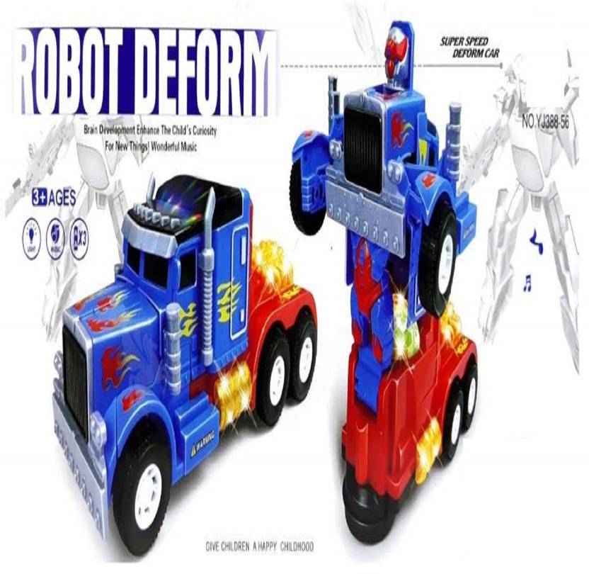 Skstore Battery Operated Converting Truck to Robot Robot to Truck with ...