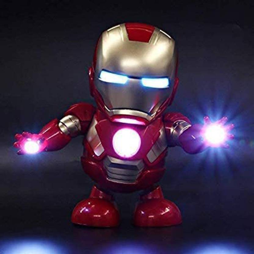 KAWASONY Dancing Iron Man Dance Hero Toys Dancing Robot with Light ...