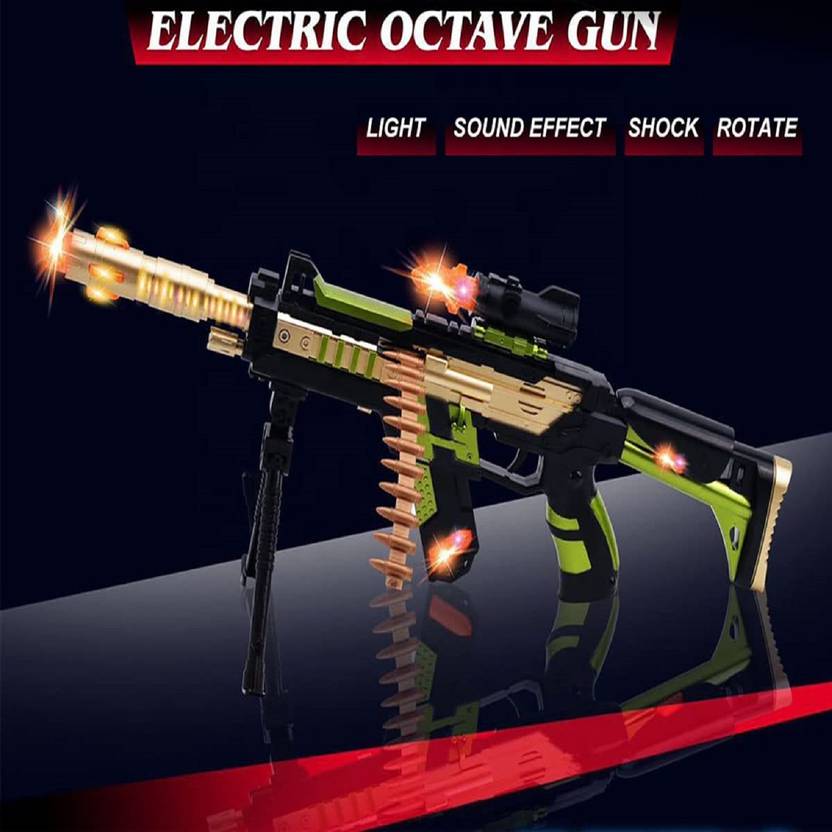 KTRS Musical Army Style Toy Super Machine Gun for Kid with Vibration ...