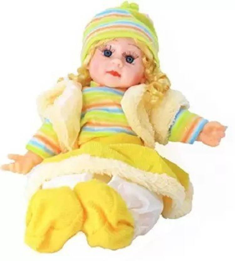 migwow Beautiful Poem singing baby doll & Soft Push Stuffed Baby Girl ...