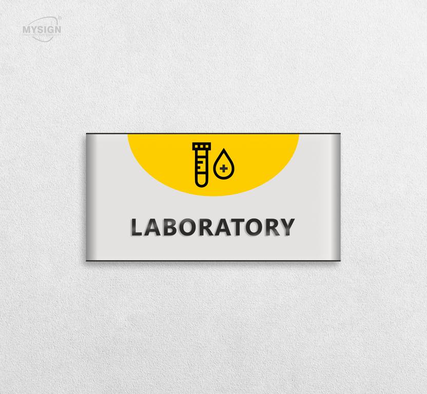 MYSIGN Wooden 'Laboratory' SIGN BOARD (6x12") Name Plate Price in India ...