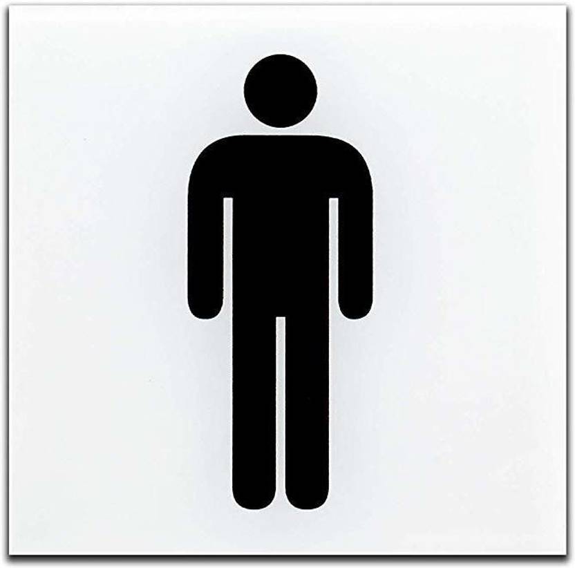 SIGNAGE AND BOARDS SOLUTION Steel Male Wash Room Sign Gents Toilet Sign ...