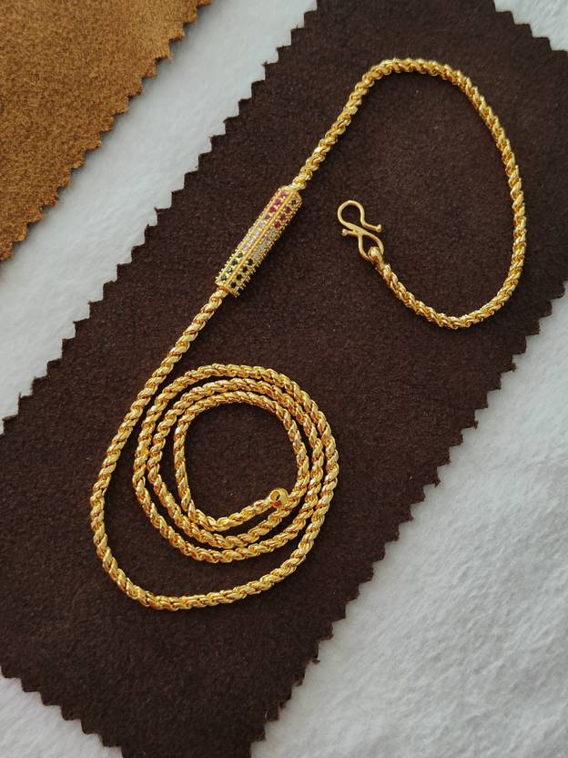 VARNIJEWELLS FANCY MOP CHAIN 24"inch FOR WOMEN/GIRLS (MOPU NECKLACE ...