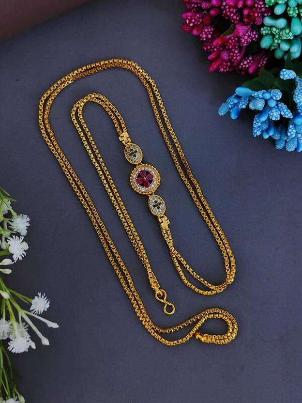 GRAM GOLD PLATED 24" Inch COBRA MOP CHAIN WITH THE DESIGNER FOR MOPU ...
