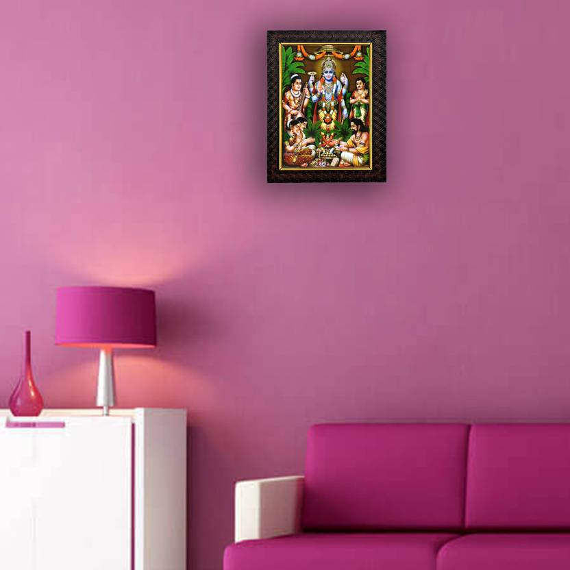 Lord Vishnu Wall Hanging Designer Photo Frame Religious Frame Price in ...